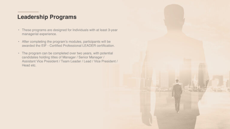 EIF Customized Training - Emirates Institute of Finance